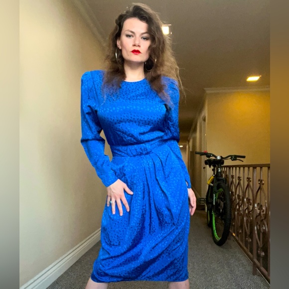 Nancy Shaffer | Dresses | 98s Vintage Nancy Shaffer Dress With Shoulder ...